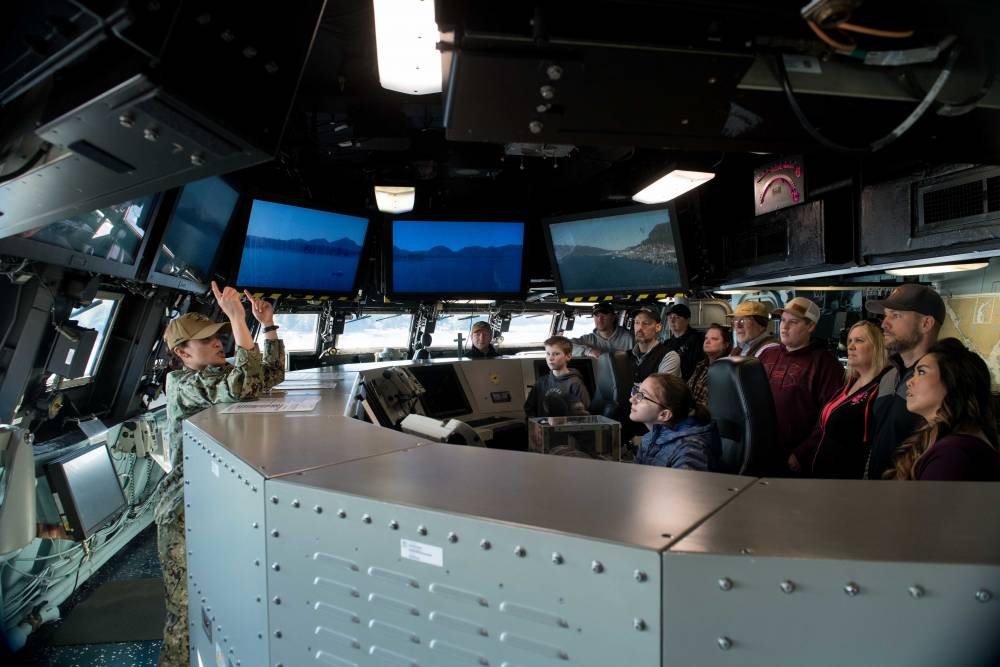 Navy destroyer, USS Zumwalt, makes stop in Ketchikan - KRBD